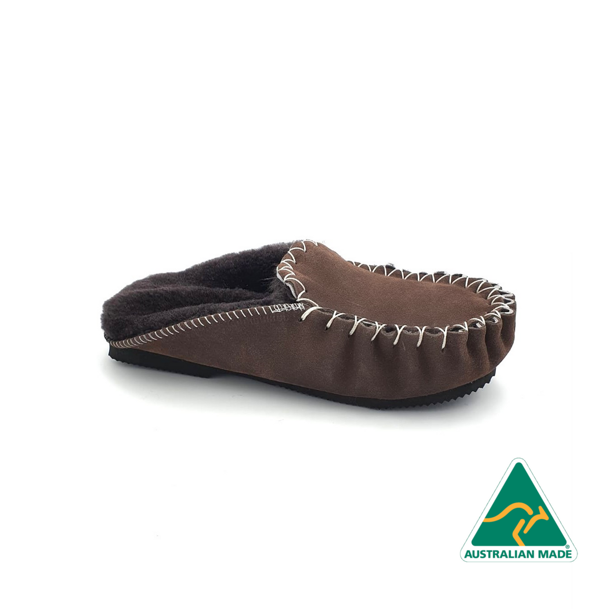 Chocolate Moccasin Scuffs – Mickey's Moccasins & Sheepskin Products