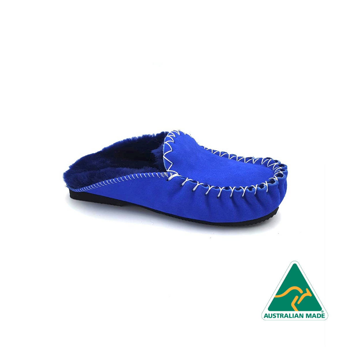 Ocean Blue Moccasin Scuffs – Mickey's Moccasins & Sheepskin Products