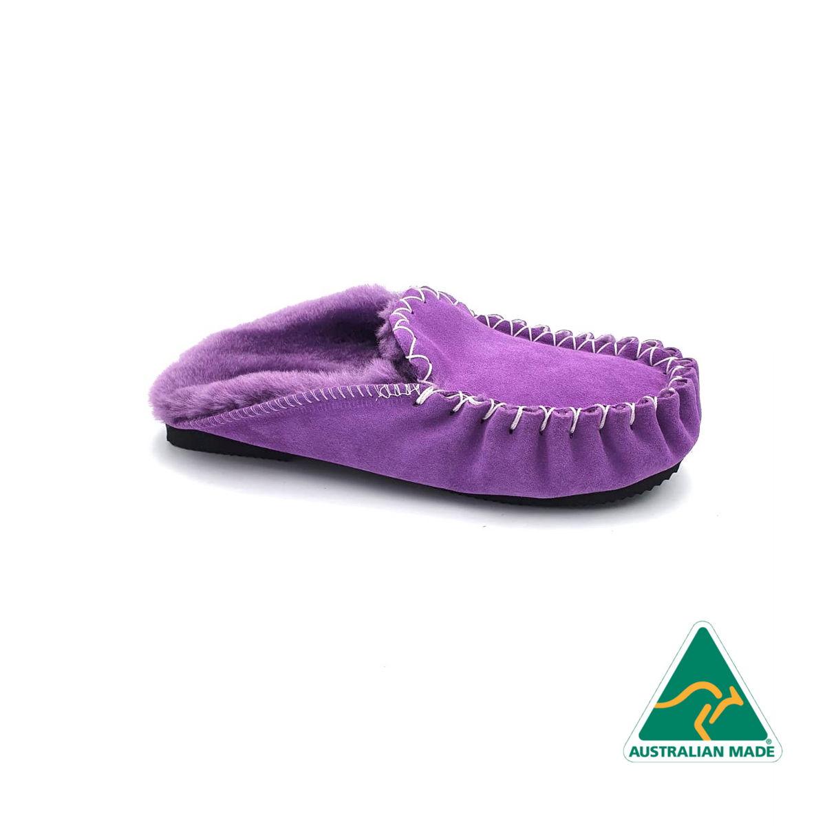 Purple Moccasin Scuffs – Mickey's Moccasins & Sheepskin Products